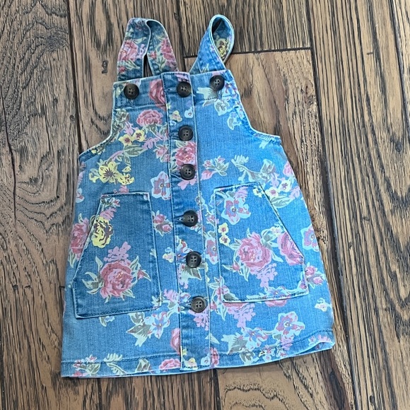 wonder nation | Bottoms | Wonder Nation Blue Floral Kids Overalls ...